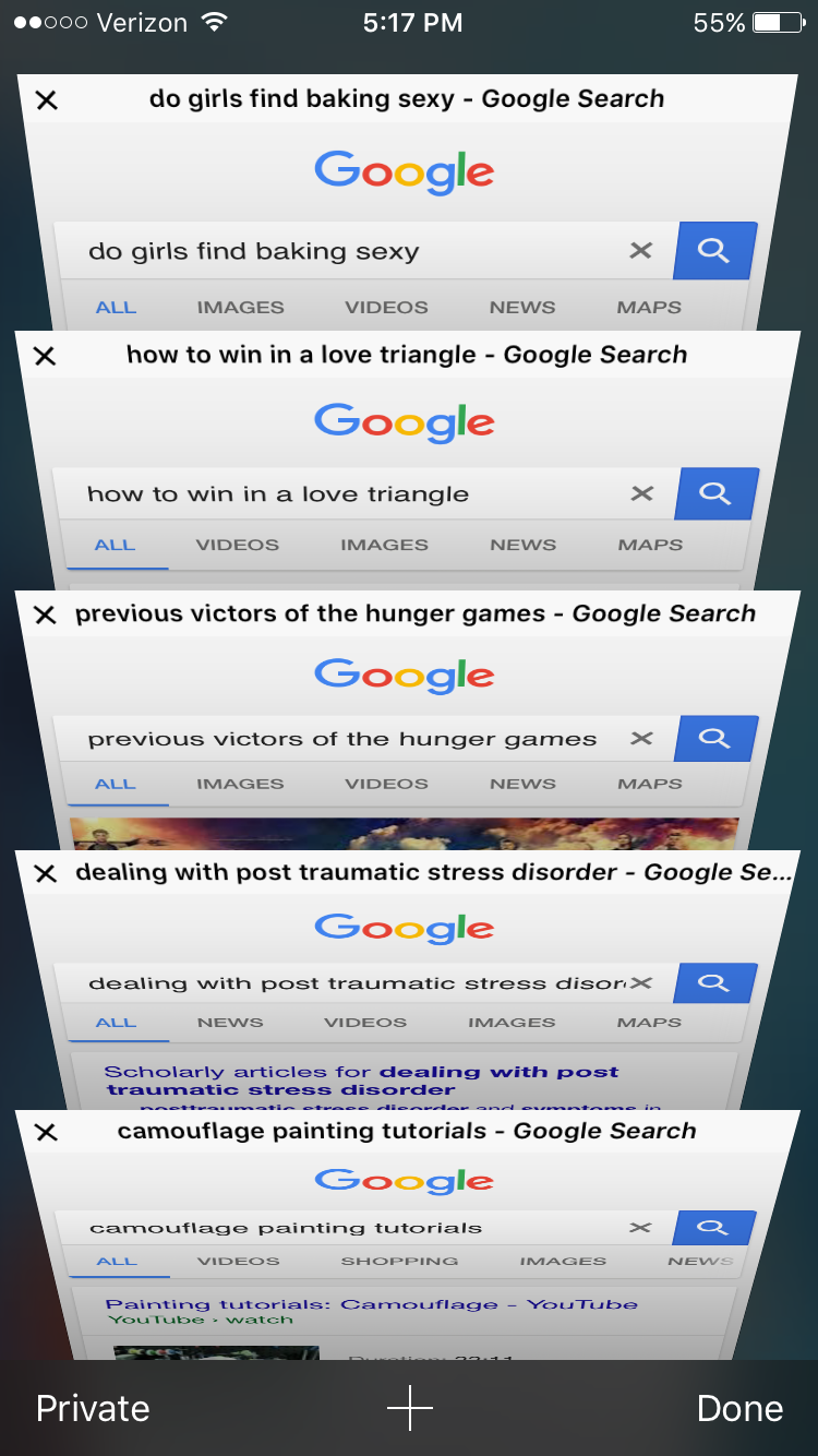 If YA Characters Had Google Search Histories