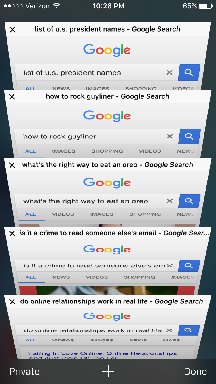 If YA Characters Had Google Search Histories