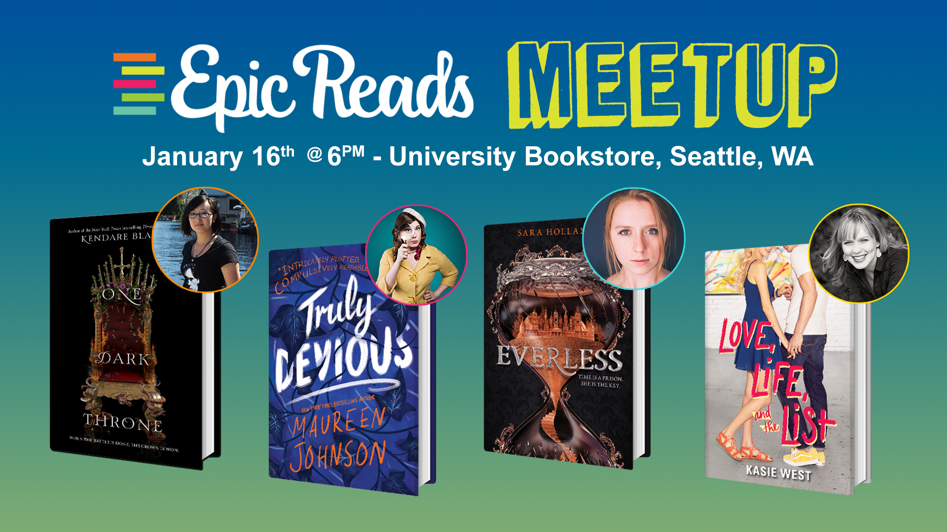 Here Are All the Dates for the Epic Reads Meetup Tour in Winter 2018!