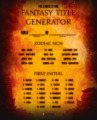 Write Your Own Bestseller With This 'Fire' Fantasy Title Generator